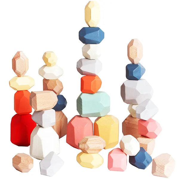 Stacking balance rocks 36pcs - kinderhuis